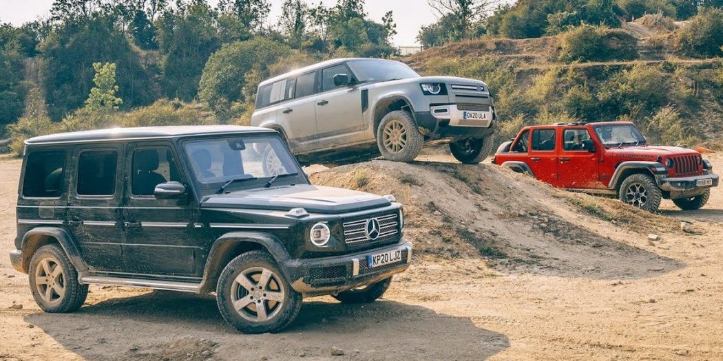 Video: Jeep Wrangler VS. Mercedes G-Class VS. Defender | Off-Road Test