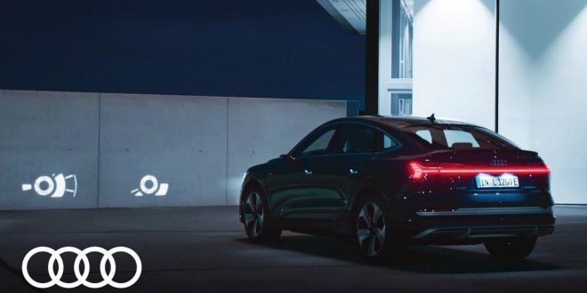 Audi's Advanced LED Headlights Can Project Images on the Road