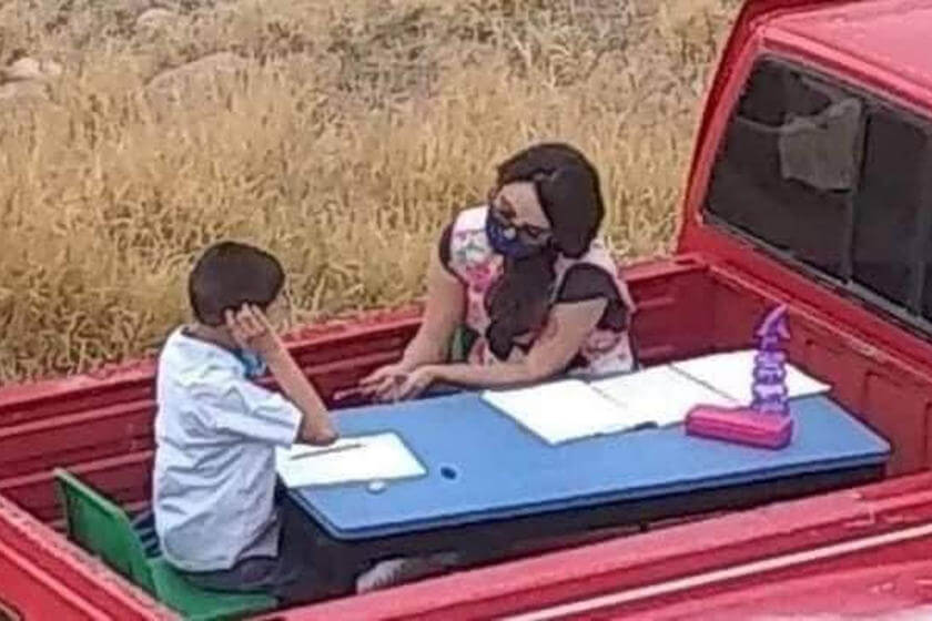 Nissan Gifts Teacher with a Mobile Classroom Pickup Truck