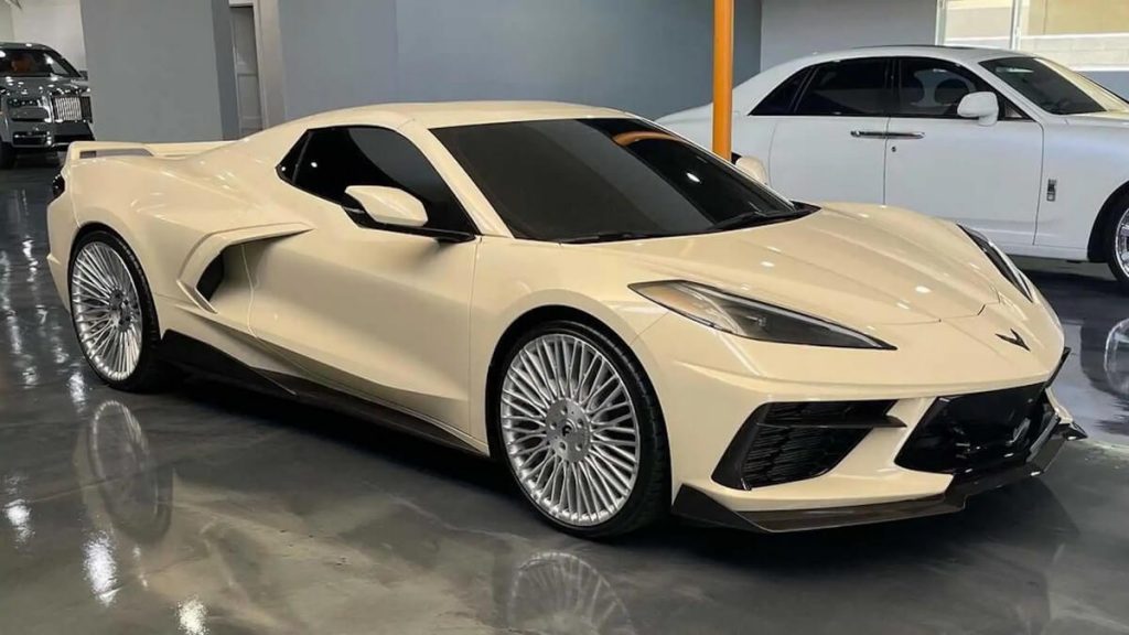 Jordan Clarkson Wraps His Corvette C8 in Bland Beige Color